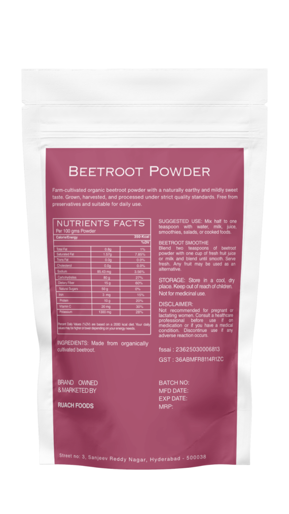 Beetroot Powder – 100% Natural Beetroot Powder | Rich in Iron ...